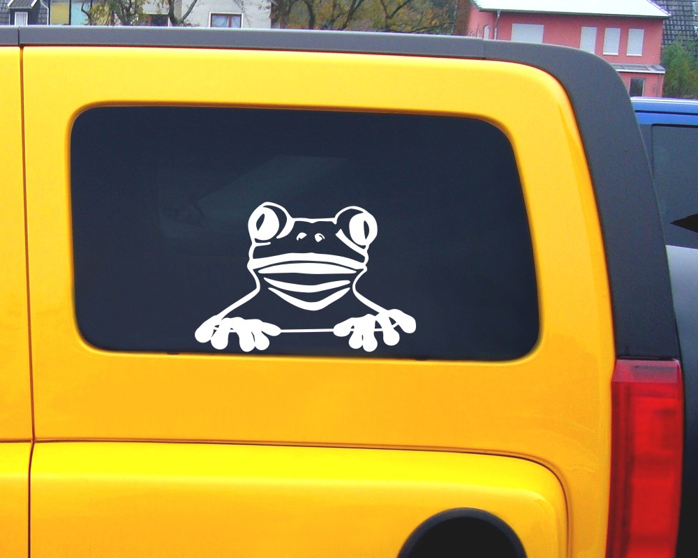 Frosch Aufkleber Freddy Froschaufkleber Sticker | plot4u