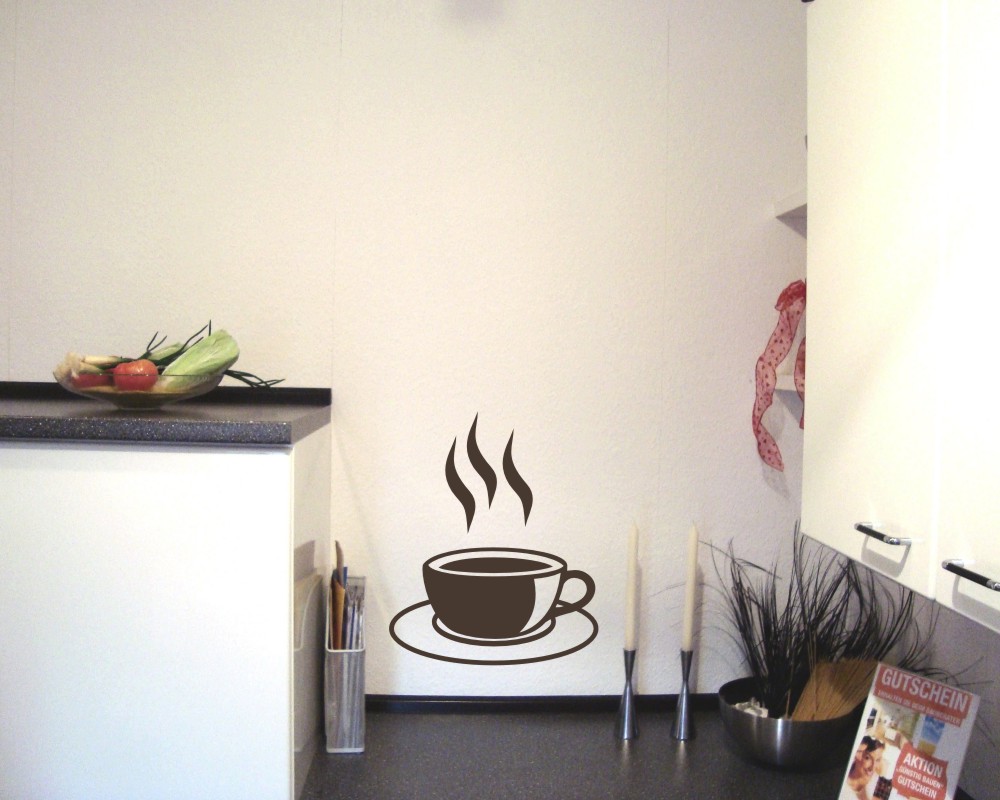 Wandtattoo Kaffeetasse Teetasse Küche | plot4u