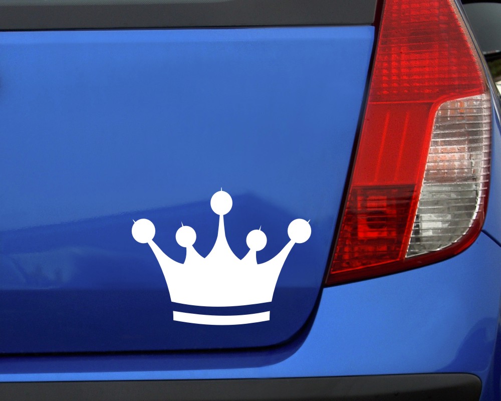 Aufkleber Krone Sticker Crown König | plot4u