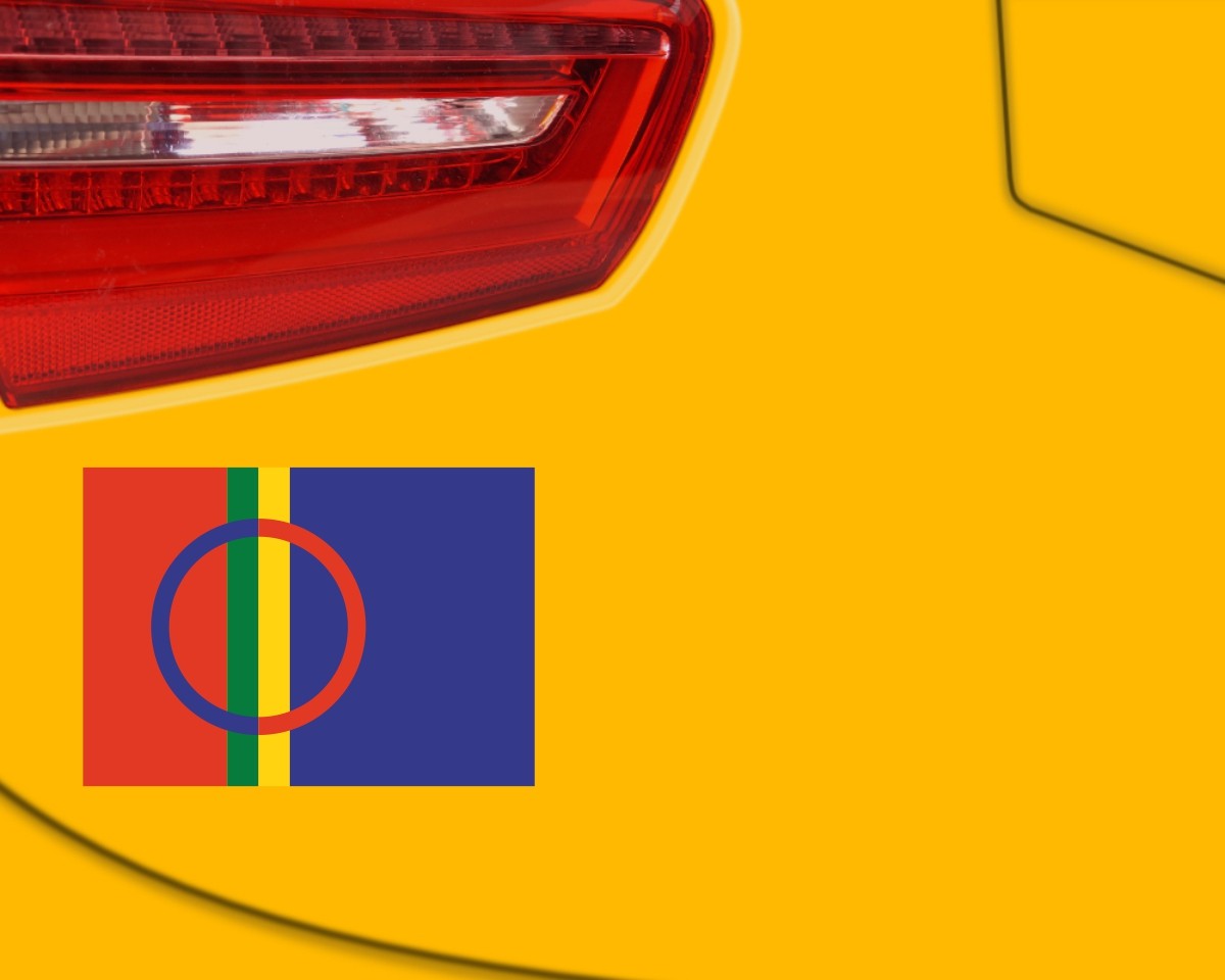Sami Flagge Aufkleber Autoaufkleber in den Nationalfarben Samen | plot4u
