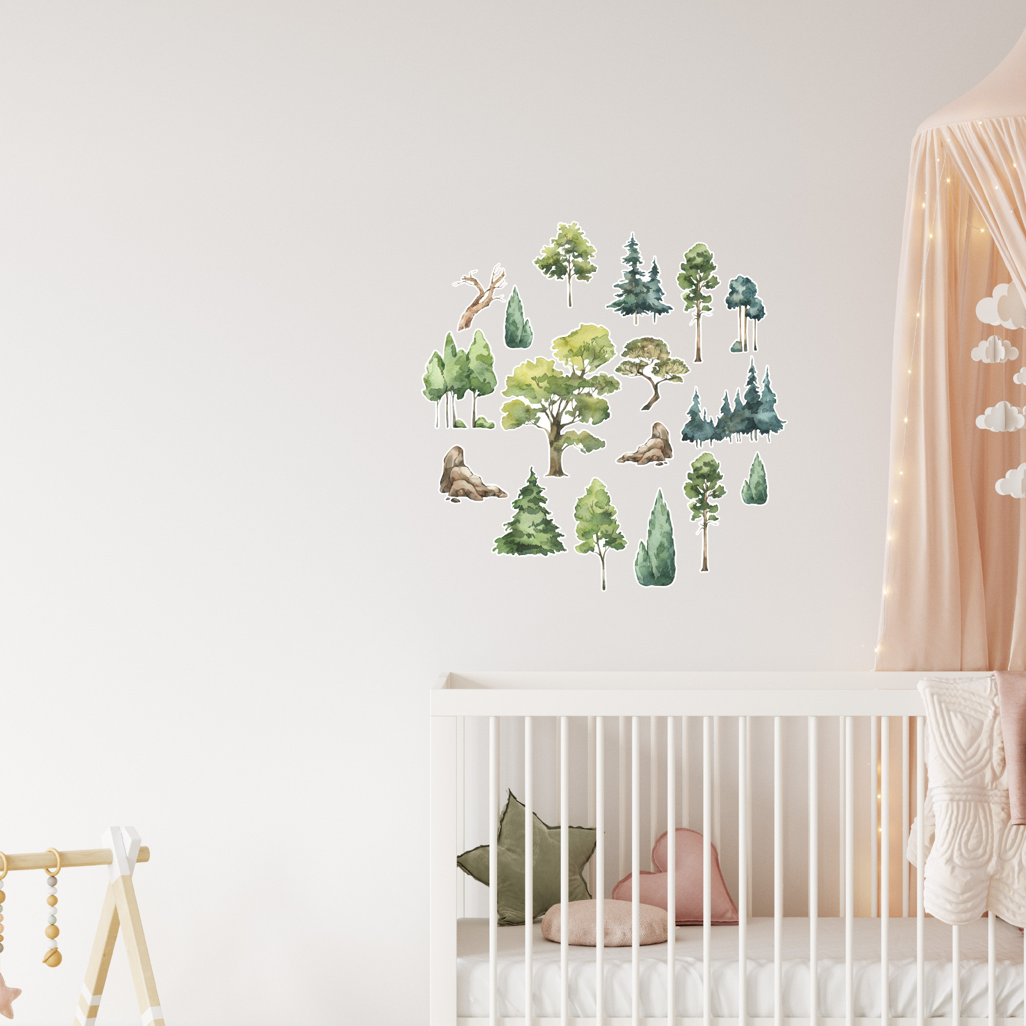Verwunderlich Wandtattoo Bäume Kinderzimmer Fotos
